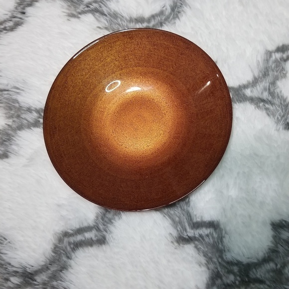Starbucks | Dining | Starbucks Plate Orange Chrome Color | Poshmark